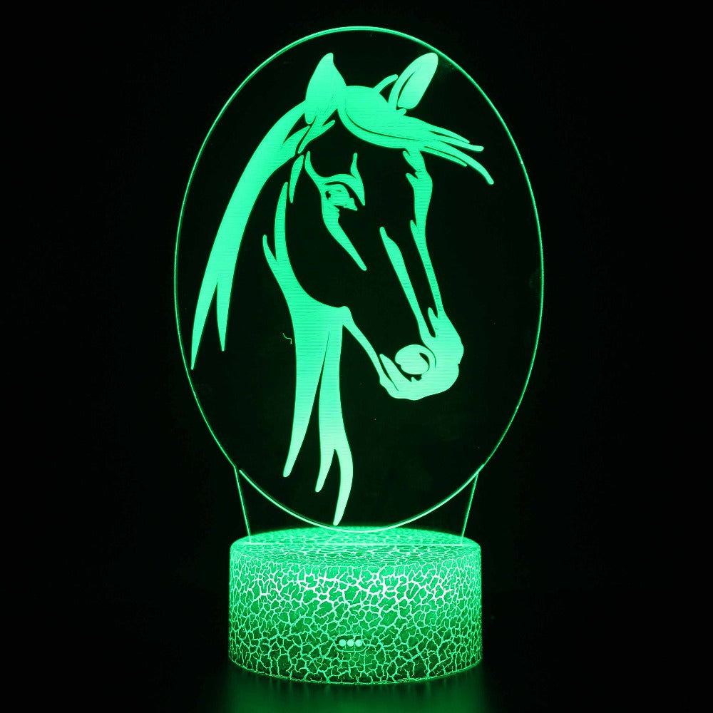 Horse Portrait 3D Lamp |3D Light for Equestrian Fans Teddy & CoFunland – Teddy&Co. FUNLAND!!!