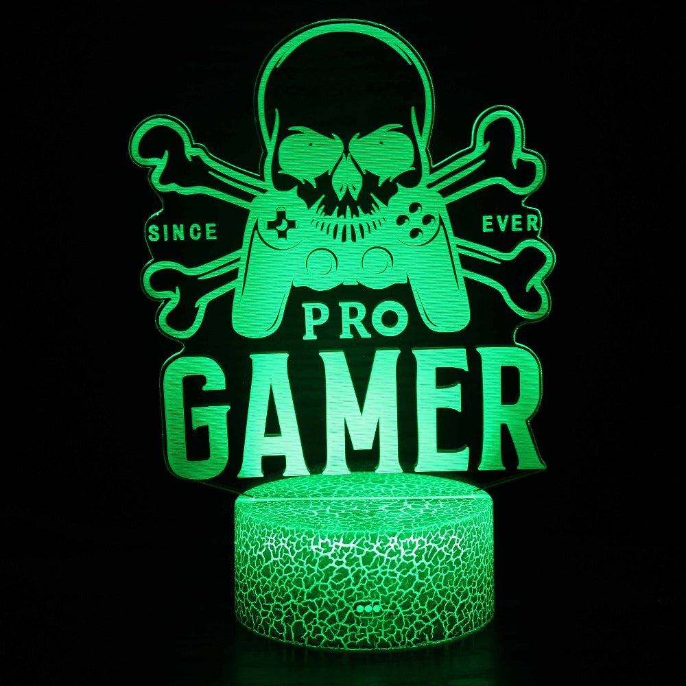 Pro Gamer Skull 3D Lamp Gaming Decor Light – Teddy&Co. FUNLAND!!!