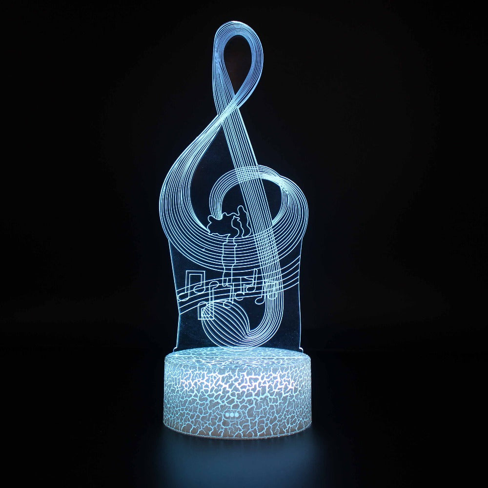 Music Treble Clef 3D Lamp | 3D Light for Music Lovers Teddy & CoFunland ...